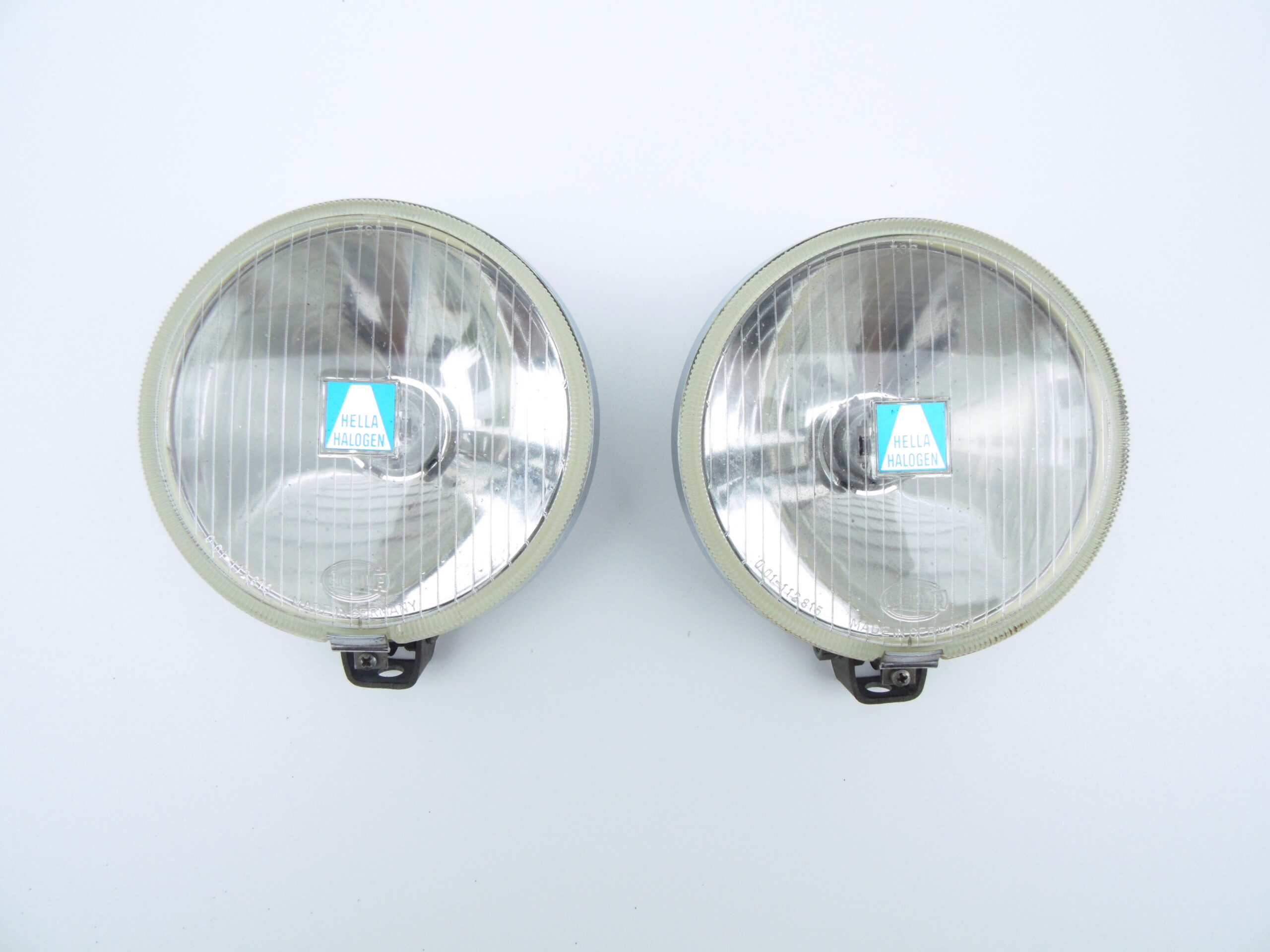 VINTAGE HELLA 160 CHROME BACKED DRIVING/SPOT LIGHTS - EVL