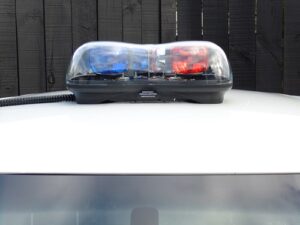 KP SERIES RED/BLUE MINI HALOGEN MAGNETIC MOUNT LIGHTBAR - EVL